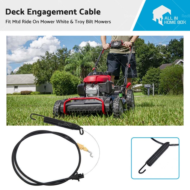 DECK ENGAGEMENT CABLE Fit Mtd Ride On Mower White & Troy Bilt Mowers ...