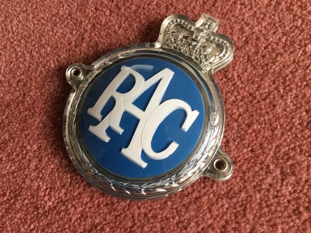 VINTAGE CAR BADGE.( RAC ,Type1C Grill Badge ,1954/1960s, Issue ES ...