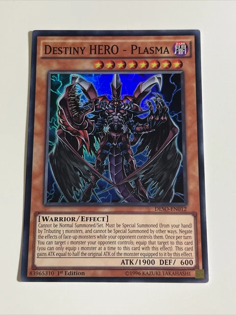 YU GI OH Destiny Hero Plasma Deso-en012 1st Eng Super Rare EUR 1,00 - PicClick IT