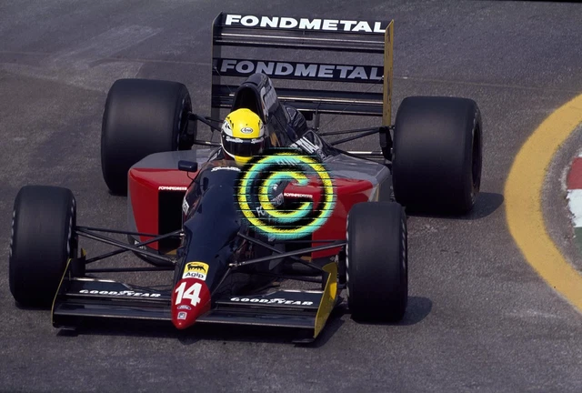 ORIGINAL 35MM RACING Slide F1, Andrea Chiesa - Fondmetal, 1992 Mexico ...