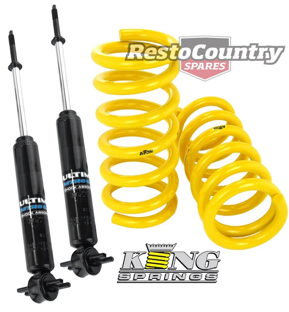 HOLDEN COIL KING Spring +Shock HQ HJ HX Ute Van Ton 6cyl FRONT STANDARD ...