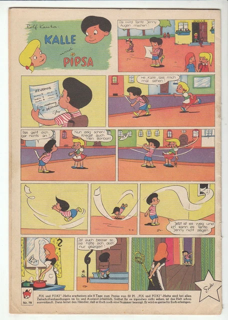 FIX UND FOXI 1958 Nr. 107 altes Original in guten Zustand ! EUR 1,00 ...