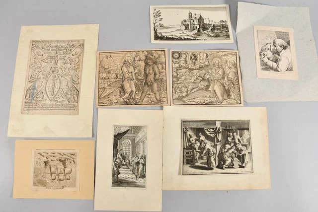 P09S55- KONVOLUT DRUCKGRAFIKEN Holzschnitte Kupferstiche 16./ 18.Jh EUR 48,50 - PicClick DE