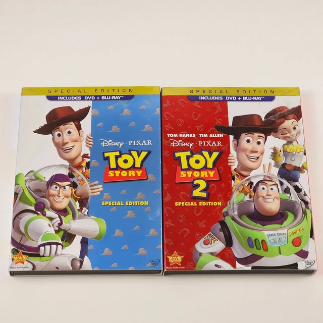 TOY STORY 1 & 2 Bundle 2-Disc Special Editions Blu-ray/DVD Combos $17. ...