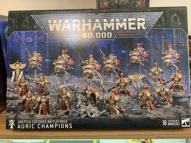GAMES WORKSHOP WARHAMMER 40K ADEPTUS CUSTODES BATTLEFORCE AURIC ...