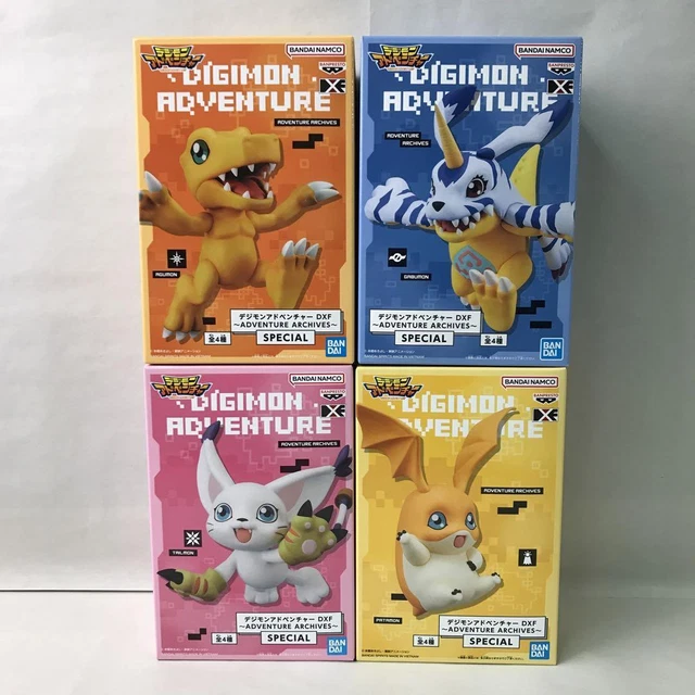 DIGIMON ADVENTURE DXF All 4 Types Agumon Gabumon Tailmon Patamon £64.53 ...