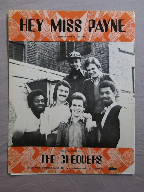 THE CHEQUERS HEY Miss Payne 1970's SHEET MUSIC! £7.00 - PicClick UK