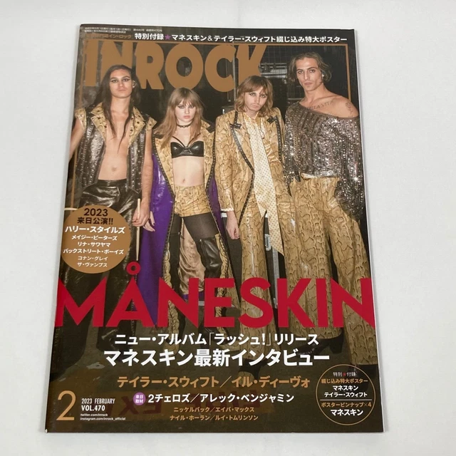 MANESKIN INROCK JAPAN Magazine FEB 2023 TAYLOR SWIFT IL DIVO AVEC ...