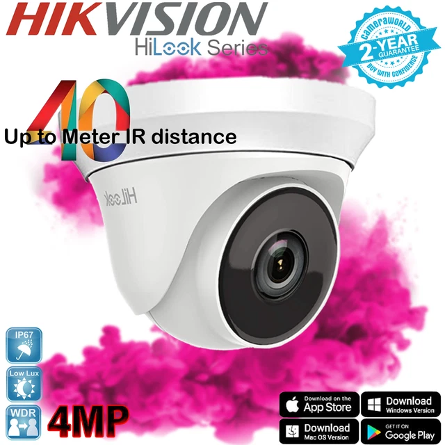 HIKVISION HILOOK 4MP CCTV CAMERA 4IN1 Outdoor FULL HD 40M IR EXIR NIGHT ...