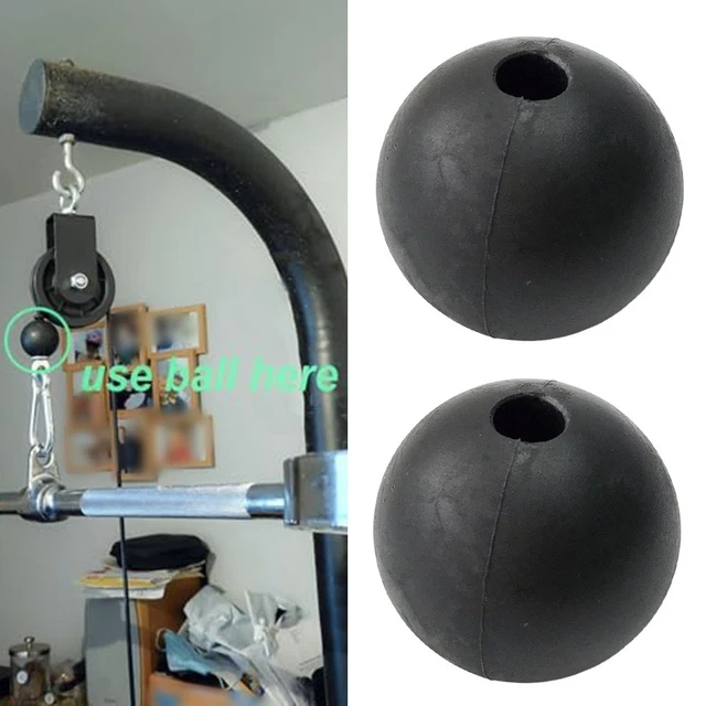 WIRE ROPE PULLEY Nylon Stopper Balls Limit Use Diameter 40 9mm Steel ...