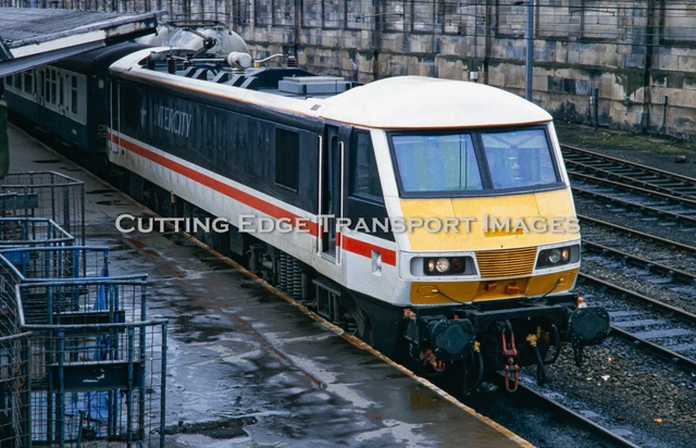 ORIGINAL RAILWAY SLIDE: Class 90 Electric at Carlisle 1989 D-1867 £2.99 ...