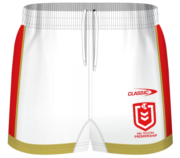 DOLPHINS PLAYING SHORTS Sizes 2XL - 4XL White NRL Classic In Stock Now ...