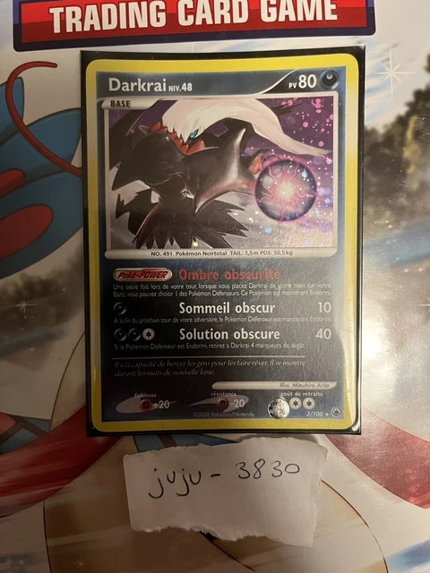 CARTE POKEMON DARKRAI 3/100 HOLO Diamant et Perle D&P FR , Très Bon ...