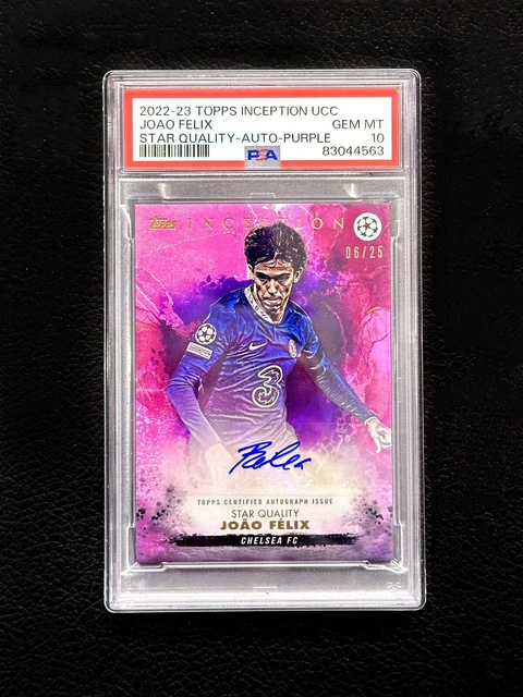 2022-23 TOPPS INCEPTION UCC Joao Felix/25 Qualità Stelle Auto - PSA 10 ...