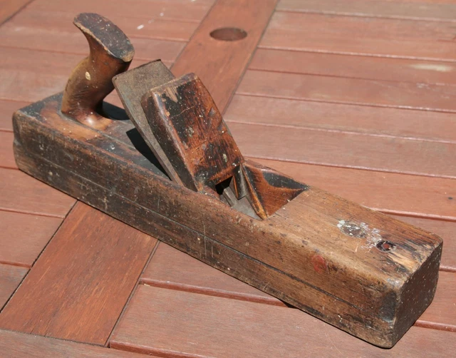 LARGE VINTAGE ALFRED Ridge and Son Plane F Hillier Sheffield Cast Steel ...