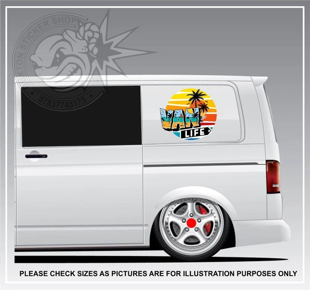 CAMPERVAN VAN LIFE Vinyl Sticker T4 T5 T6 Decal Motorhome Camper Bus ...