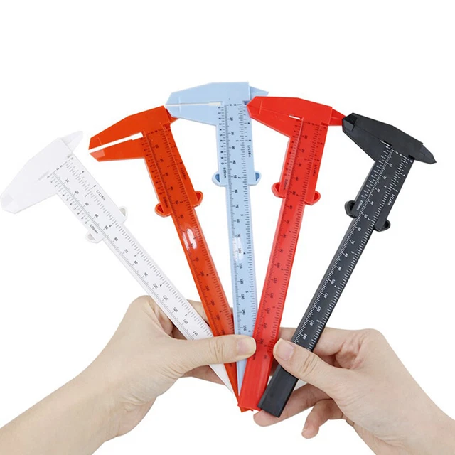 150MM PLASTIC RULE Scale Vernier Caliper Measuring Student Mini Tool Ru ...
