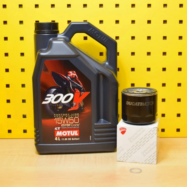 DUCATI 848/1099 STREET Fighter Vidange Huile Original Filtre à Motul 300V 15w50 EUR 120,73 ...