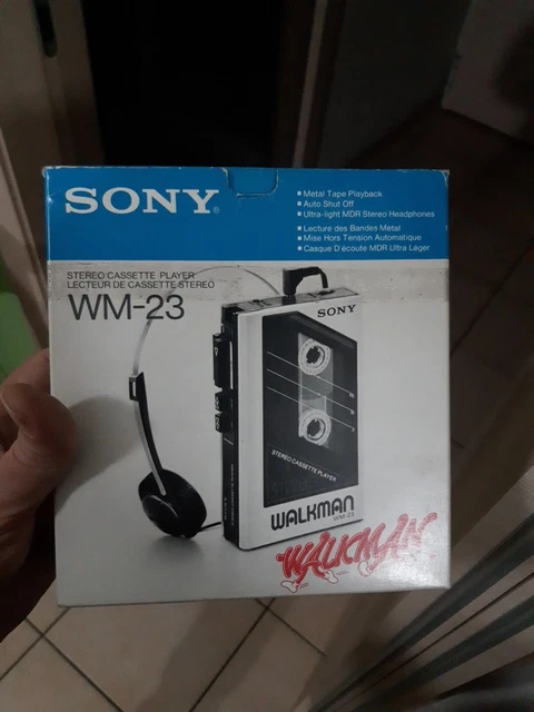 SONY WALKMAN WM-23 Solo Scatola Only Box portatile lettore di cassette ...