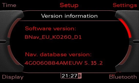 AUDI MMI 3G BNav Low Firmware Mappa Maps 2023 5.35.2 A4 A5 A6 Q5 Q7 ...