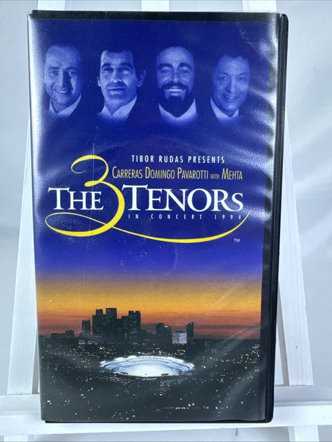 THE THREE TENORS In Concert 1994 VHS 1994 Clam Shell Case Carreras ...
