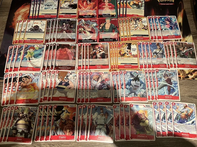ONE PIECE TCG Ace/whitebeard/zoro Deck Extra Red/Green Luffy Leader ...