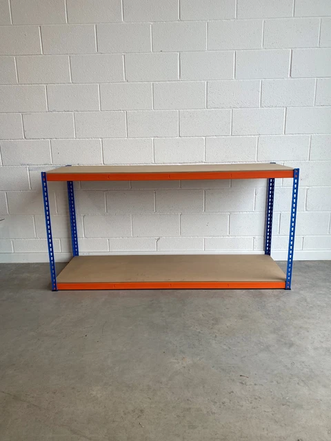 WORKBENCH 150CM METAL Warehouse Work Bench Garage DIY Table Clearance ...