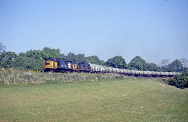 ORIGINAL 35MM SLIDE Diesel Class 37 no.37191/37246 at Camelon +rights ...