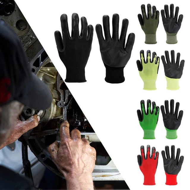 15 NEEDLE WORK Safety Gloves Multicolor Labor Protection Gloves ...