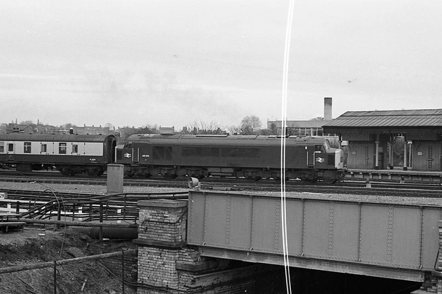 35MM NEGATIVE BR Sulzer Class 45 Diesel 45011 York With An Up Express ...