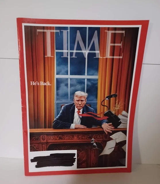 PRESIDENT TRUMP INAUGURATION TIME MAGAZINE February 2025 Issue $23.56 ...