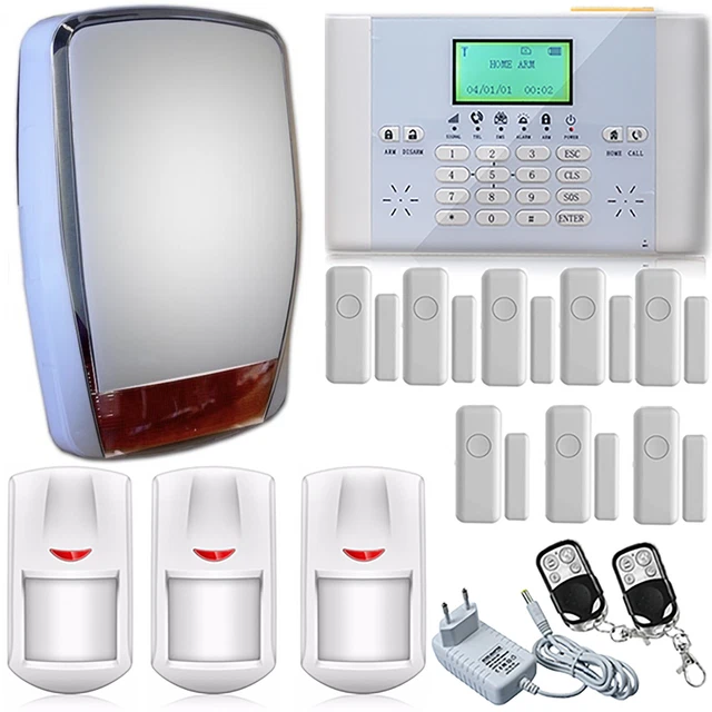 KIT ALLARME CASA Antifurto Deluxe Gsm Bl6000 Sirena Wireless Wifi Led ...