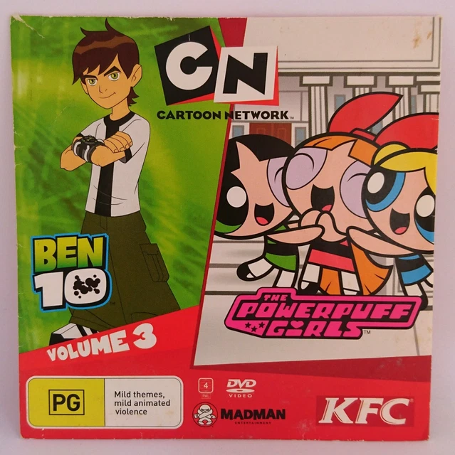 CARTOON NETWORK BEN 10 Powerpuff Girls DVD Volume 3 KFC $10.00 ...