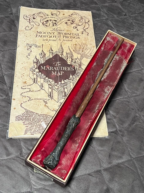 HARRY POTTER WAND with Box and Moony Wormtail Padfoot & Prongs ...