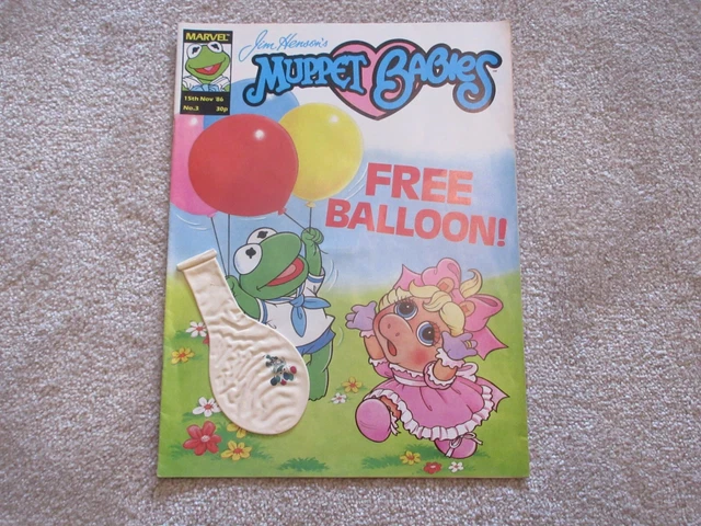 JIM HENDERSON'S MUPPET Babies Comic # 3 + free gift Balloon UK Marvel ...