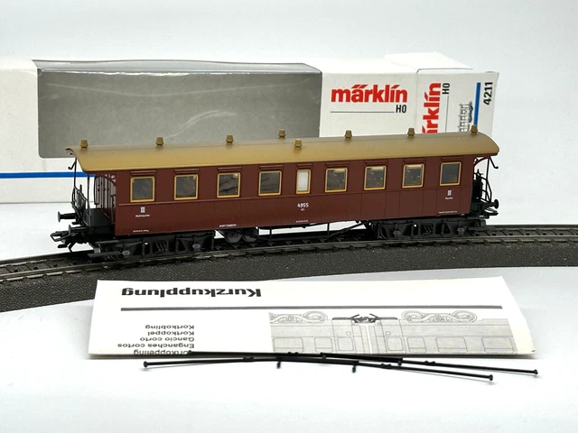 MÄRKLIN 4211 PERSONENWAGEN 3.Kl. Württemberg H0 OVP HS 9732 EUR 22,99 - PicClick DE