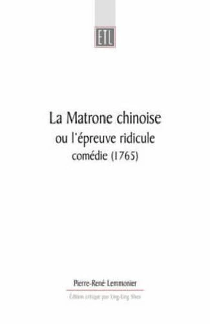 LA MATRONE CHINOISE: Ou L'Epreuve Ridicule, Comedie (1765) by Pierre ...