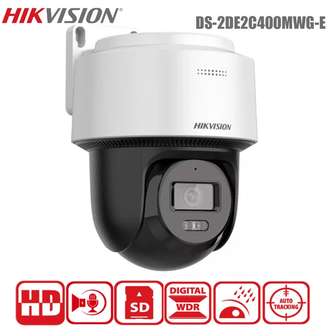 HIKVISION 4MP IP DS-2DE2C400MWG-E Smart Hybrid-light PT Camera built-in ...
