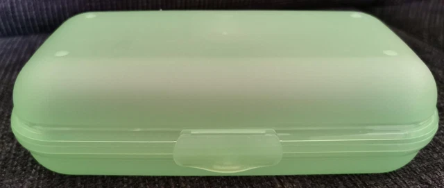 TUPPERWARE TUPPER LUNCH Box hell grün transparent Brotdose Vesperbox ca ...