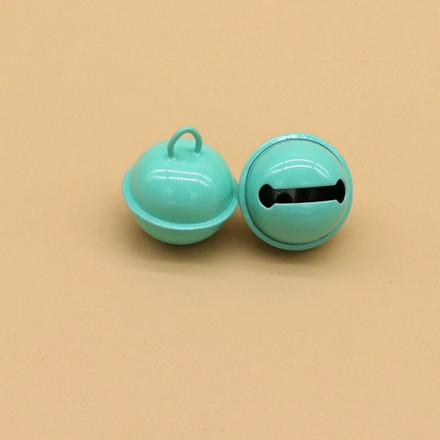 (LAKE BLUE) 10PCS22MM Rustproof Iron Metal Bells Baking Paint One Word ...