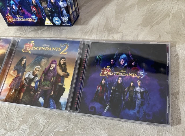 DISNEY DESCENDANTS: 3-MOVIE Collection plus All 3 Soundtrack CDs Bundle ...