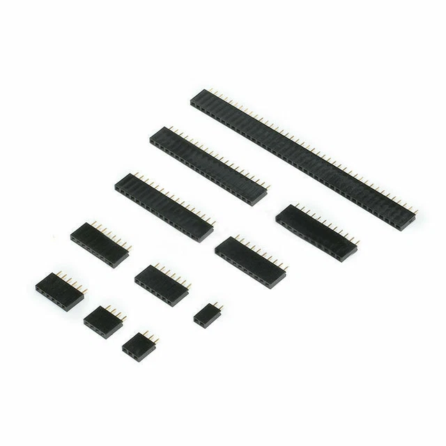 2.54MM ROW STRAIGHT Female Pin Headers Socket Strip Connector 1X2P ...