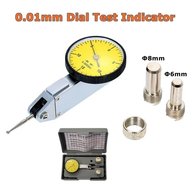 DTI GAUGE MAGNETIC Dial Test Indicator 0.01mm Metric Precision Clock ...