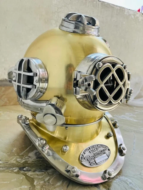 CASQUE DE PLONGÉE sous-marine US Navy Deep Sea Mark V casque de plongée ...