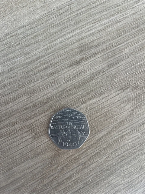 VERY RARE - The Battle of Britain 1940 50p Coin £40.00 - PicClick UK