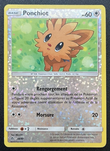 CARTE POKÉMON PONCHIOT 38/40 Reverse FR Promo McDonald's 2018 EUR 2,90 ...