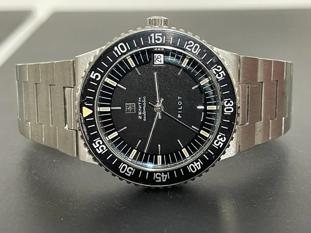 ZENITH SURF PILOT DIVER BAKELITE AUTOMATICO 2572PC VERY RARE ref. 02. ...