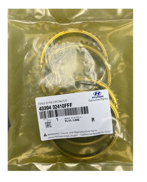 HYUNDAI TUCSON IX35 Gearbox Synchro Rings - 4339432410FFF £45.95 ...