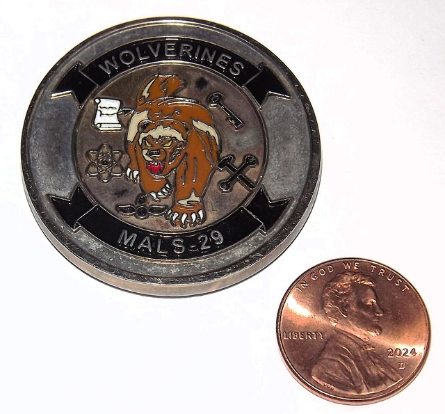 CHALLENGE COIN - USMC - MALS-29 - Wolverines - 229th Marine Corps ...