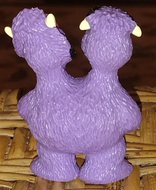 SESAME STREET TWO-HEADED Purple Monster Rare HTF The Muppet Show TYCO ...